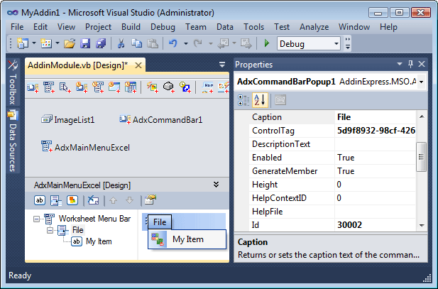 Create add-in for Word, Excel, PowerPoint 2016, 2013, 2010: C#, VB.NET